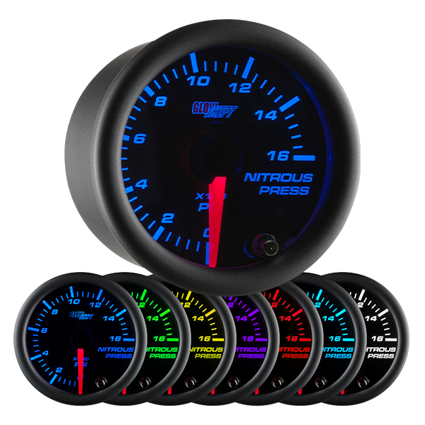 Color Sensor GlowShift 10 Color Digital Nitrous NOS Pressure PSI Gauge ...