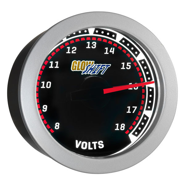 GlowShift | Tinted Series Volt Gauge for Cars and Trucks