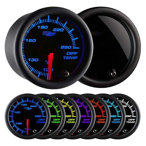 GlowShift | Tinted 7 Color Differential Temperature Gauge