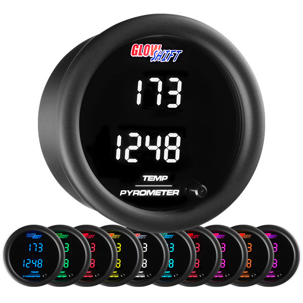 GlowShift | 10 Color Digital Dual Pyrometer EGT & Temperature Gauge