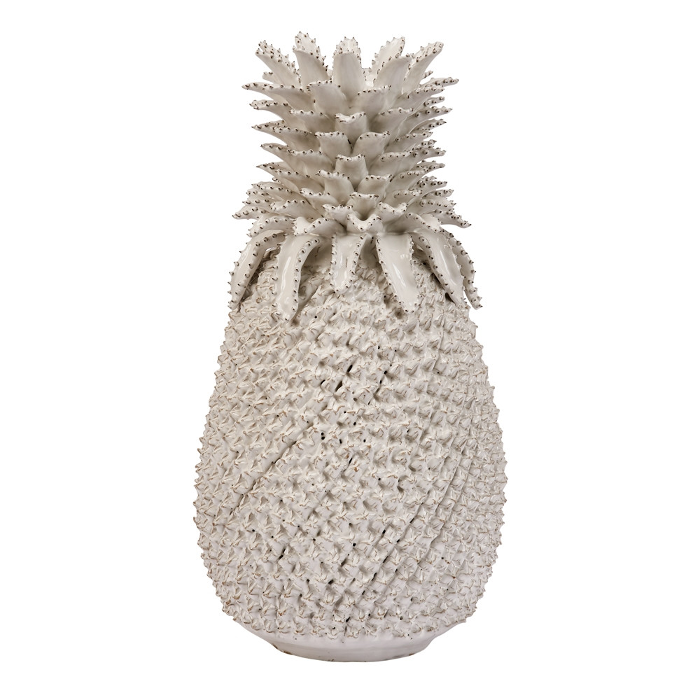 White Ceramic Pineapple