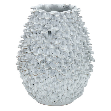 Hand Made White Ceramic Coral Vase V174XL