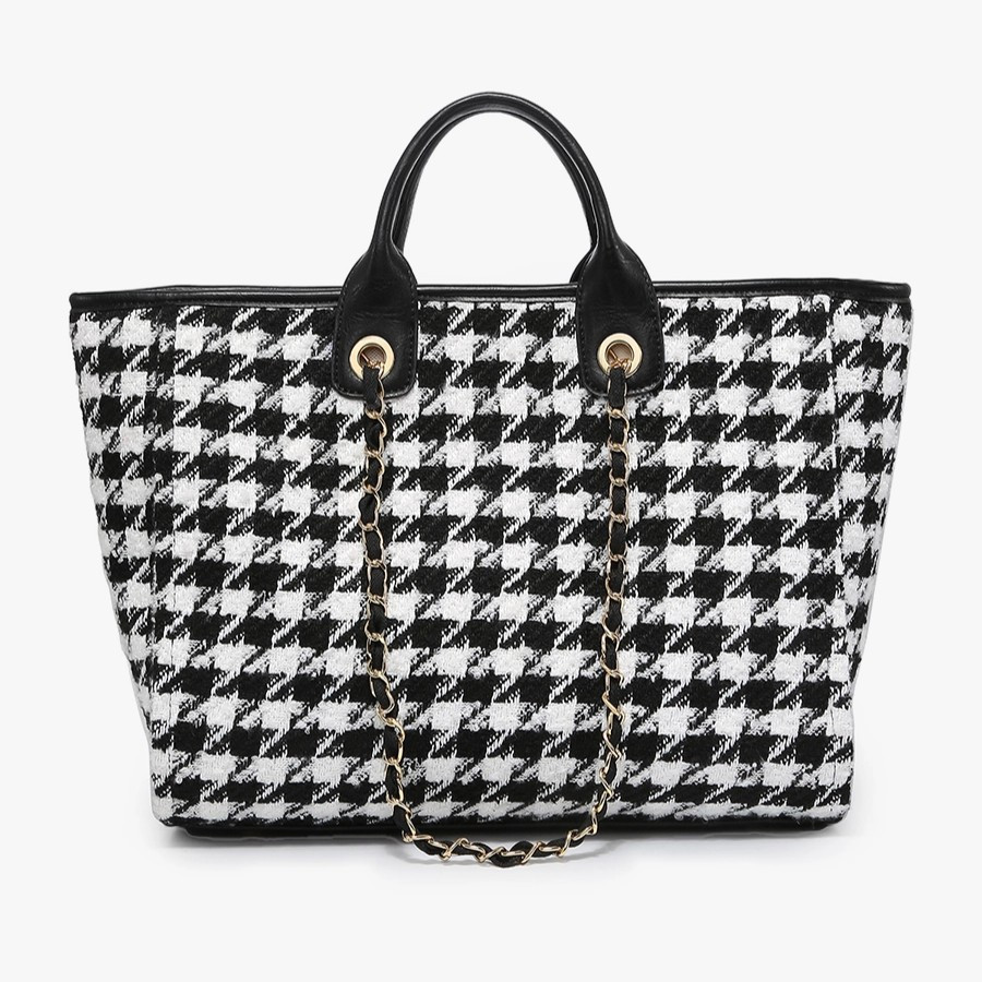 Satchel Tote with Chain & Double Strap - HandPicked