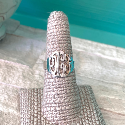 Personalized Script Monogram Ring │HandPicked