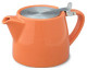 Stump Teapot Orange - 16 oz. - Screen Tea, Inc.