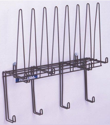 PPE Storage Rack, Holds 4 Hard Hats, 4pr. Gloves, 4 sets of rainwear ...