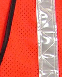 Soft Mesh Red Vests with Silver Stripes - YourSafetySupplies.com