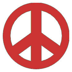 Reflective Safety Helmet Decals with Custom Design - Peace Sign ...