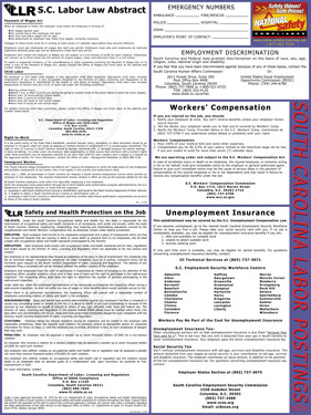 South Carolina Labor Law Poster - YourSafetySupplies.com
