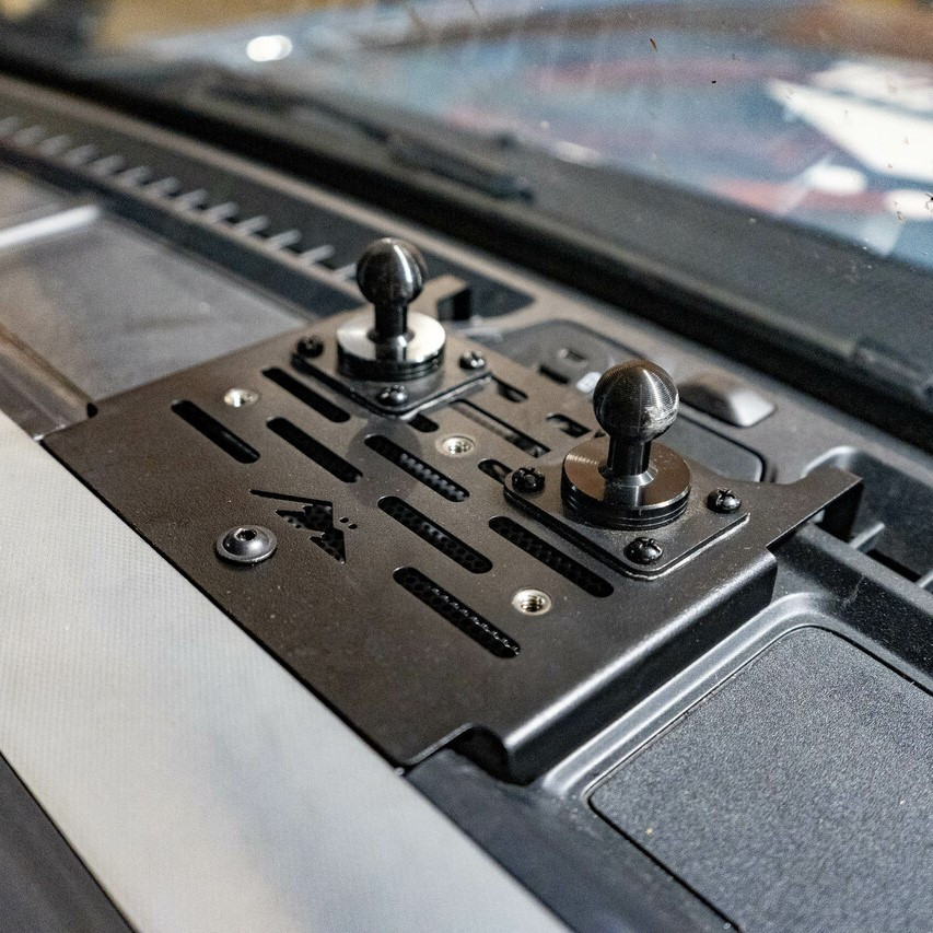 Under Dash Mount for Amp/Radio - Bronco 6G 2021+ - Mountains2Metal