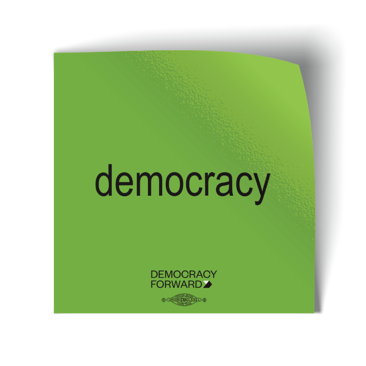 democracy (3.5" x 3.5" Vinyl Sticker -- Pack of Two!) - Democracy ...