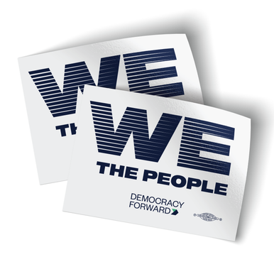 We The People (4" x 3" Vinyl Sticker -- Pack of Two!) - Democracy ...
