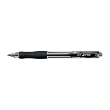 Uni Laknock Ballpoint Pen 0.7mm Black Box 12 - Cartridge World