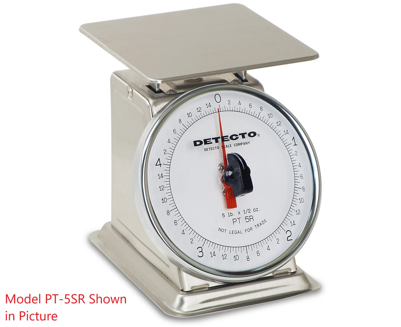 Detecto, PT-5-SR, Rotating Dial Top Loading Scale, 5 lb capacity ...