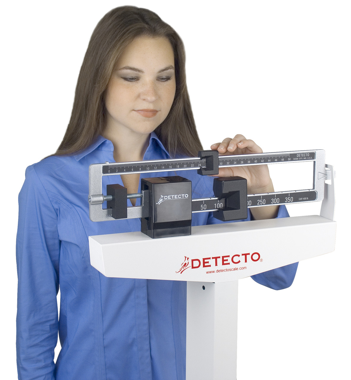Detecto 437 Weigh Beam Eye-Level Physician Scale, 400 lb x 4 oz ...