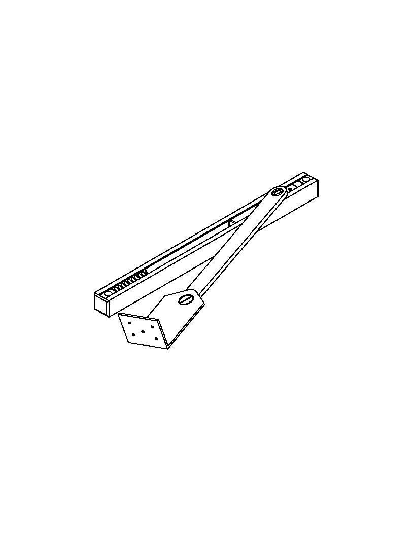 ABH 3400 Series Surface Mount Overhead Stop & Holder, 24" - 36" Door ...