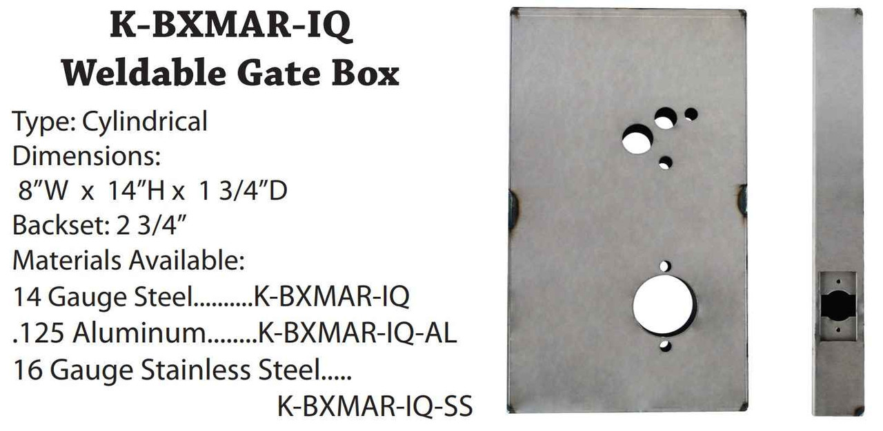 Keedex K-BXMAR-IQ Weldable Gate Box Marks Ique Iei Door Guard ...