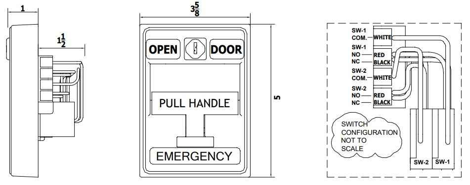 Dortronics 6510 Series of Emergency Pull Stations with Two SPDT (Form C ...