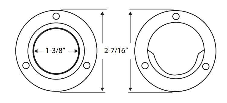 Delaney Metal Closet Pole Socket - Fast Free Shipping | ZenSupply