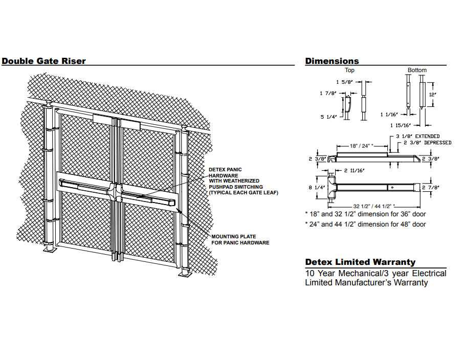 Detex Advantex 20xW Weatherized Exit Device | ZenSupply