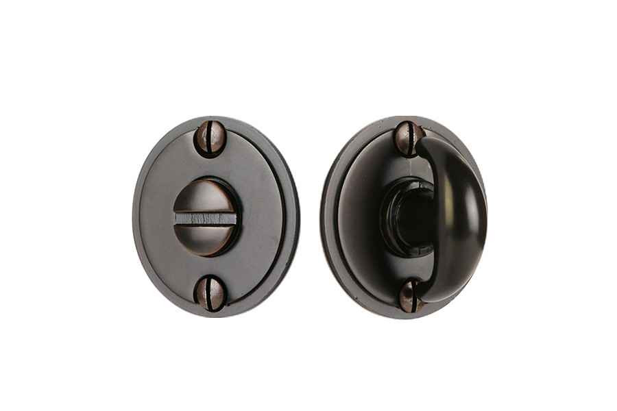 Emtek 828TP Classic Thumbturn Privacy Bolt - Use with Brass Passage Set ...