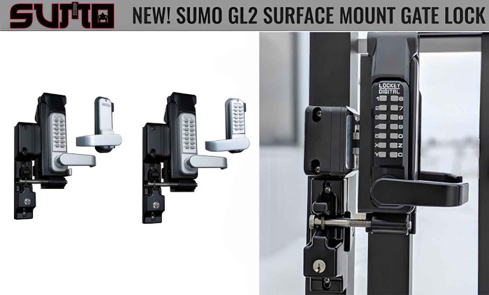 Lockey SUMO GL2 Surface Mount Gate Lock - Fast Free Shipping | ZenSupply
