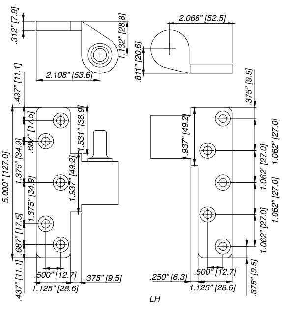 Kaba Ilco IP-10 Series Intermediate Pivots For Aluminum Doors & Frames ...
