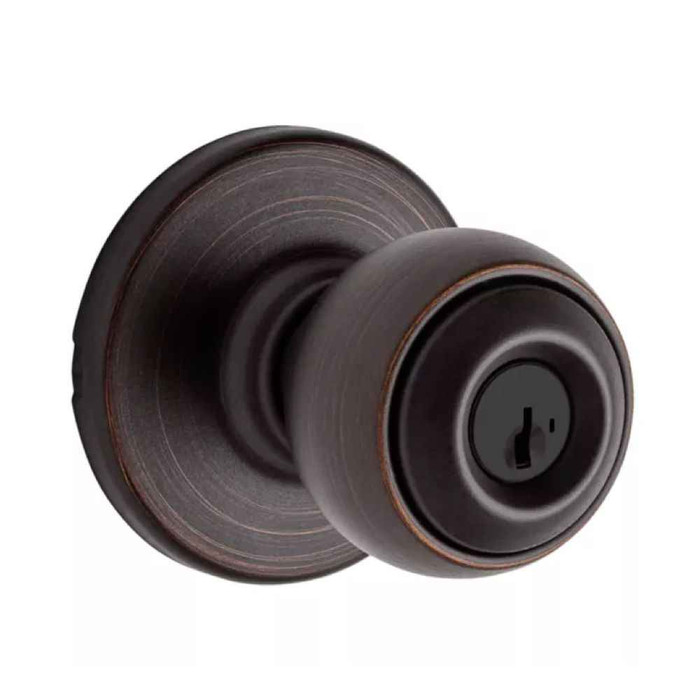 Kwikset 400P SMT Polo Knobset Keyed Entry Door Lock with Smartkey ...