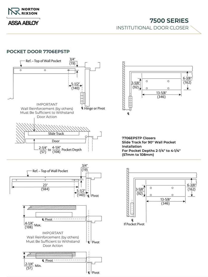 Norton Rixson 7706EP Size 6 Extra Power Door Closer | ZenSupply