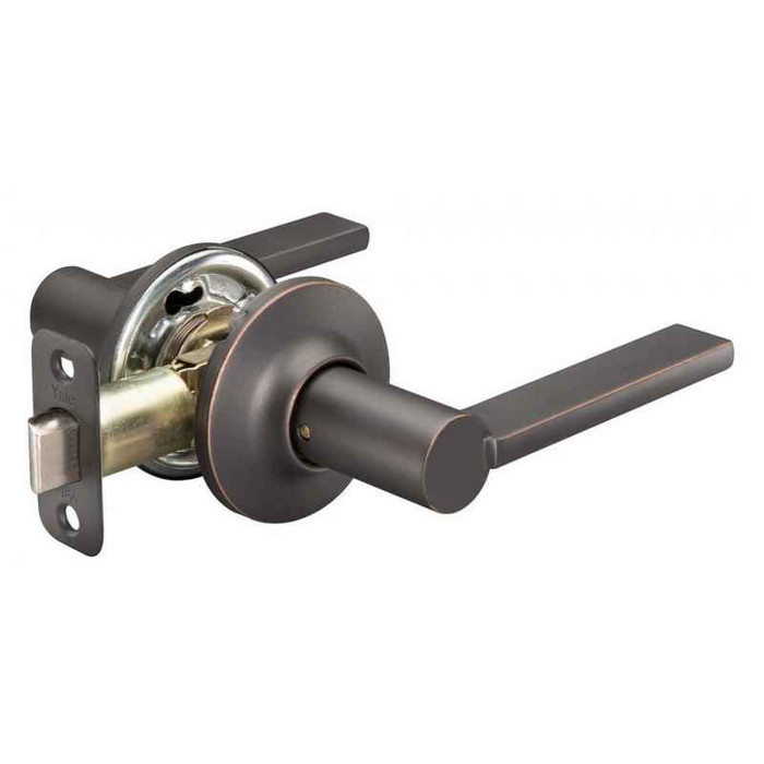 Yale New Traditions Vidalia Privacy Door Lever Set With Round Rose ...