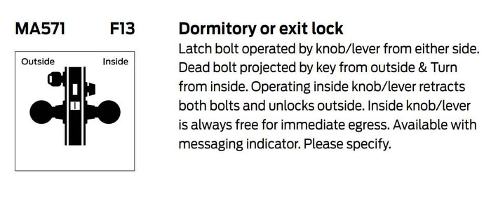 Falcon MA411 Asylum Lock - Grade 1 Double Cylinder Mortise Lock - Fast ...