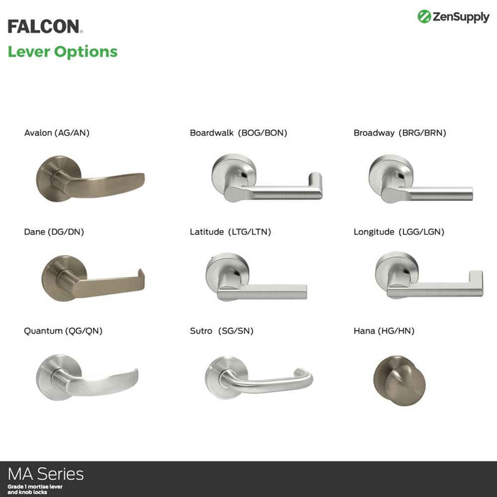 Falcon MA411 Asylum Lock - Grade 1 Double Cylinder Mortise Lock - Fast ...