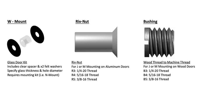 Trimco AP428 1-1/4" Diameter Architectural Ladder Pull Offset Standoffs ...
