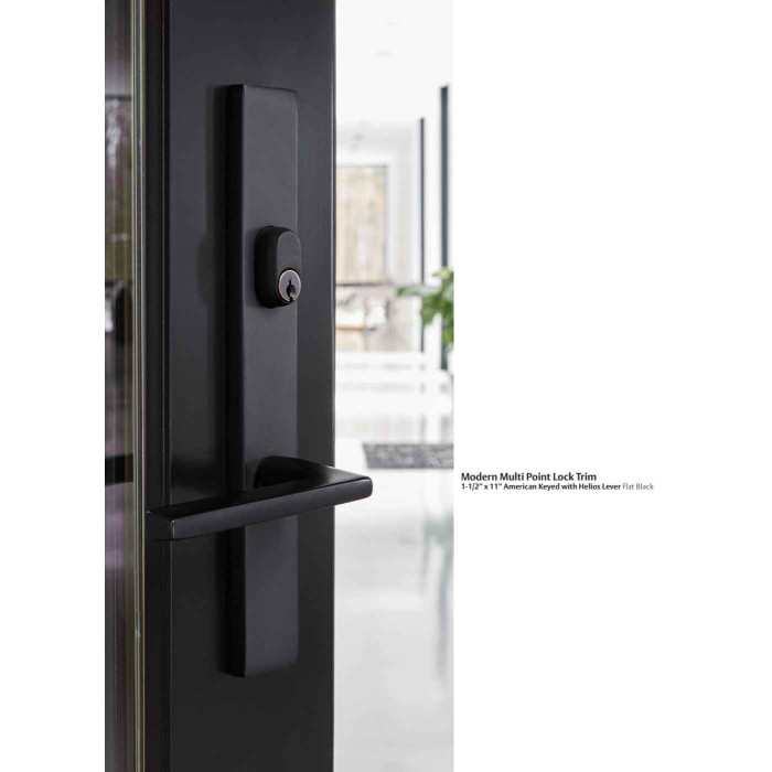 Emtek 12A1 Multi Point Lock Trim (Door Config #2) - Brass Plates ...