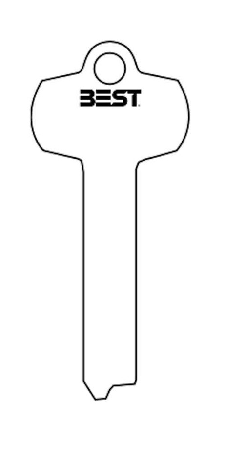 BEST 1A Series Standard Bow Blank Key | ZenSupply