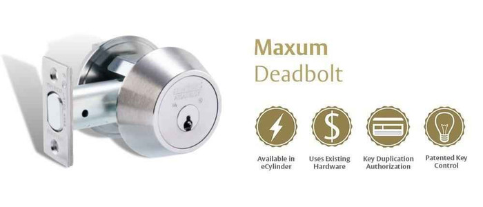 Medeco Maxum Commercial Double Cylinder 6-Pinned Deadbolt, Biaxial, G3 ...