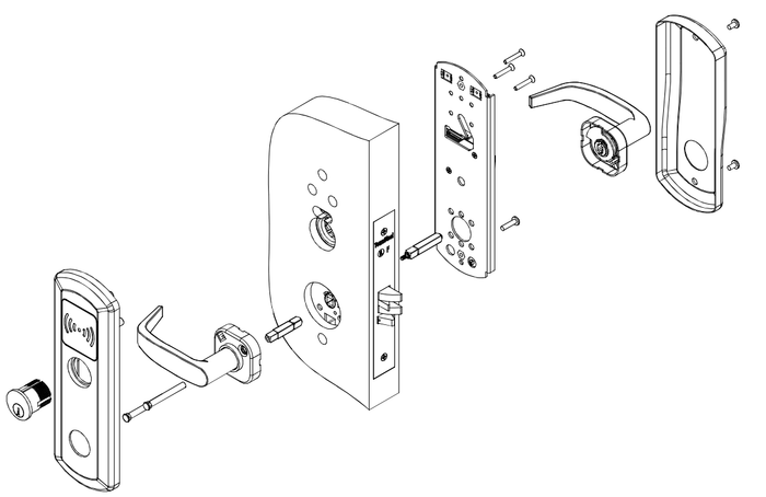TownSteel FME-2000 Series - Grade 1 Mortise Lockset with RFID ...