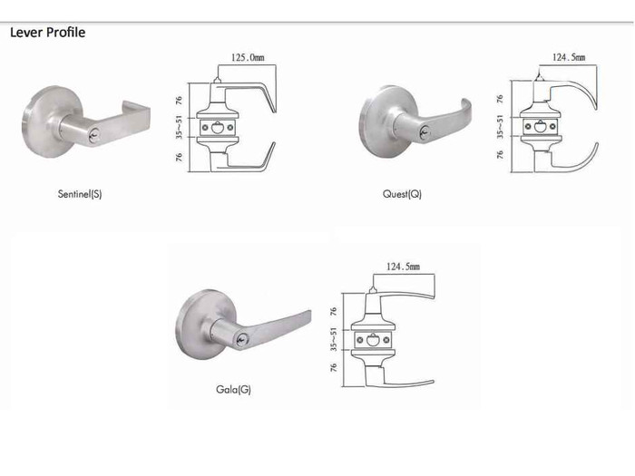 TownSteel CDC-84 Classroom Function - Grade 1 Heavy Duty Clutched ...