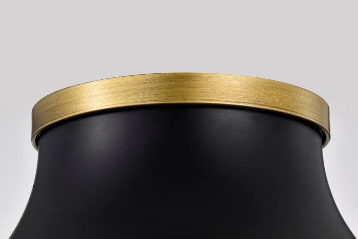 NUVO Lighting 60-7906 Lafayette 3 Light Flush Mount Fixture, 18in ...