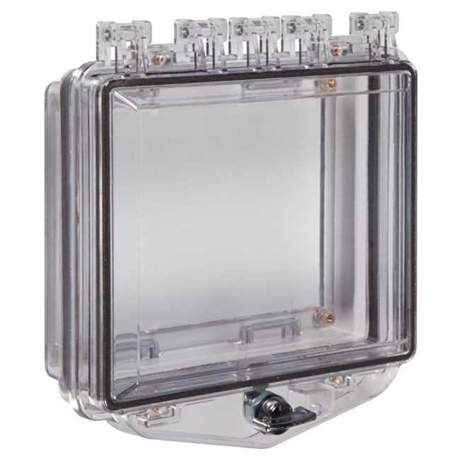 STI Polycarbonate Enclosures – Lockable Covers with Integrated Hinge