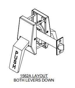 Trimco 1562A Hospital Series Push/Pull Latch, Tubular, Passage, Levers ...