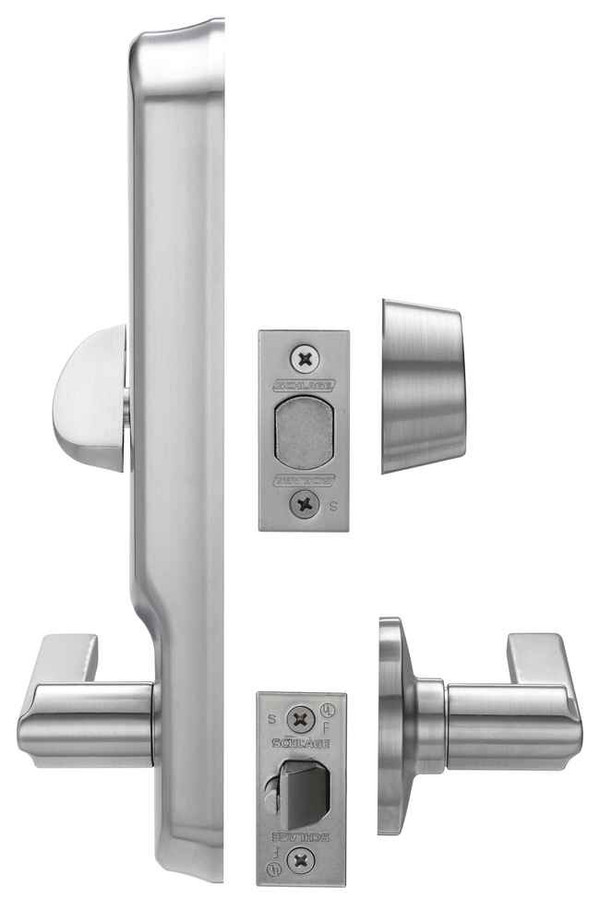 Schlage CS210-B60 Grade 2 Entrance Single Locking Interconnected Lock ...