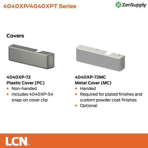 LCN 4040XP Surface-Mounted Heavy Duty Door Closer - Powder Coated Finish