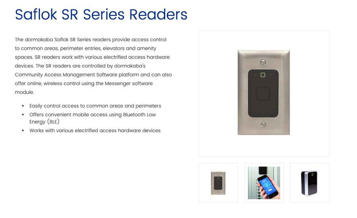 Dormakaba Saflok SR Series - SR RFID Reader - Fast Free Shipping ...
