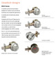 Schlage B571 - One-Sided Deadbolt With Occupancy Indicator
