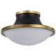 NUVO Lighting 60-7906 Lafayette 3 Light Flush Mount Fixture, 18in ...