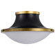 NUVO Lighting 60-7906 Lafayette 3 Light Flush Mount Fixture, 18in ...