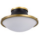 NUVO Lighting 60-7906 Lafayette 3 Light Flush Mount Fixture, 18in ...