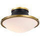 NUVO Lighting 60-7906 Lafayette 3 Light Flush Mount Fixture, 18in ...
