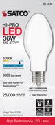 SATCO Lighting S13134 36W LED HID Replacement, ED28, 5000K, Mogul ...